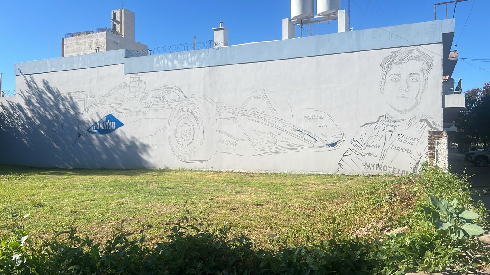 Un mural de Franco Colapinto toma forma en la ciudad - Diario San Francisco